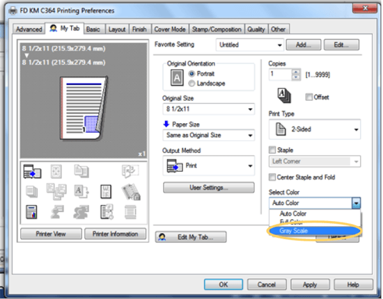 How-to Set Up 2-Sided Printing and B&W Defaults on Your Printer or MFP
